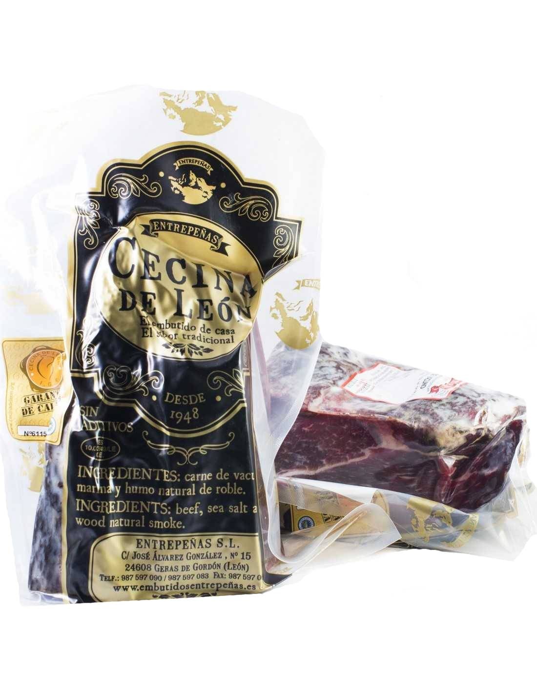 Buy Cecina Smoked Beef (whole piece, 1kg) - Iberica Spanish Food ...
