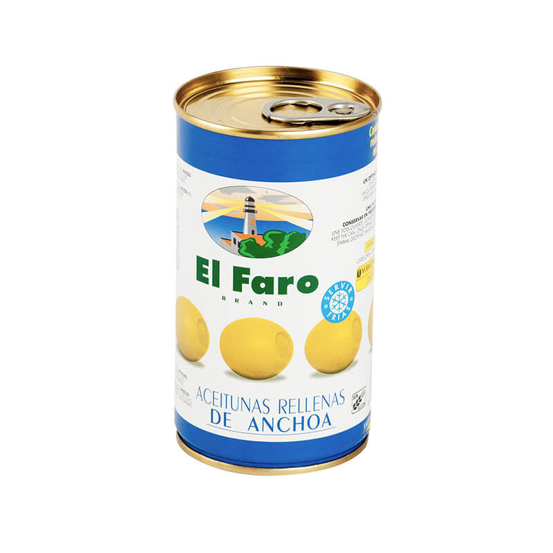 Buy Green Manzanilla Olives Filled with Anchovy (350g) - Iberica ...
